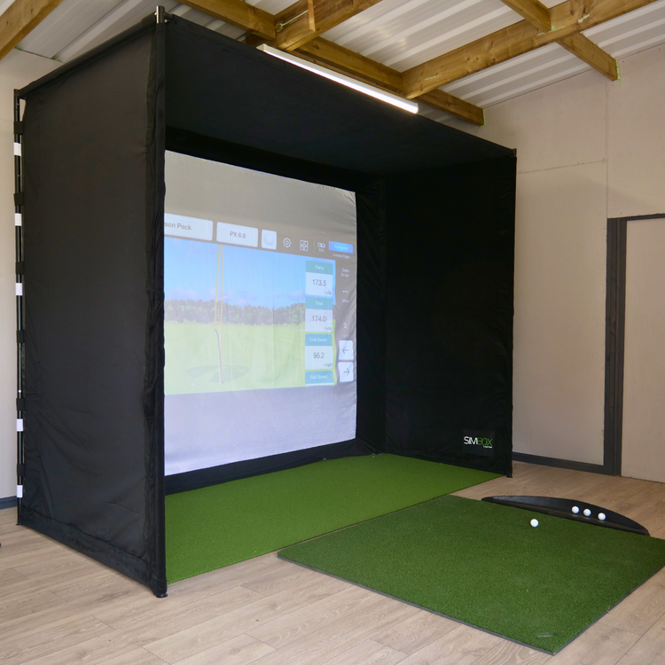 Golf Simulator Enclosures - Golf Bays home practice golf bays – GolfbaysUSA